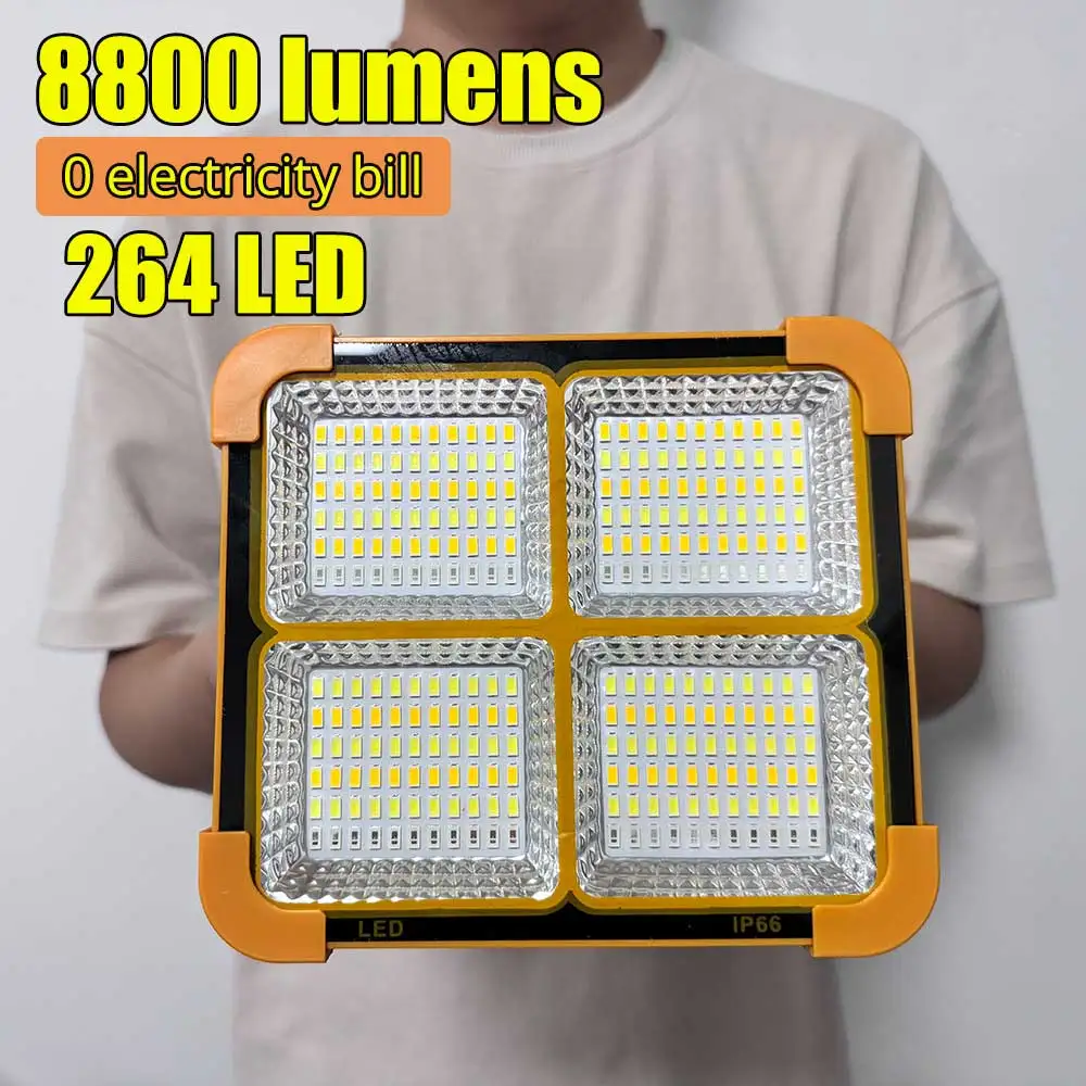 500W-Rechargeable-Solar-Flood-Light-Outdoor-Portable-LED-Reflector ...