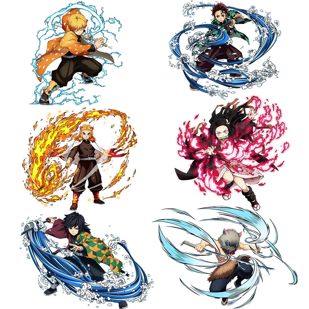 Japan-Anime-Demon-Slayer-Iron-On-Patches-Heat-Transfer-T-Shirt-Parches ...