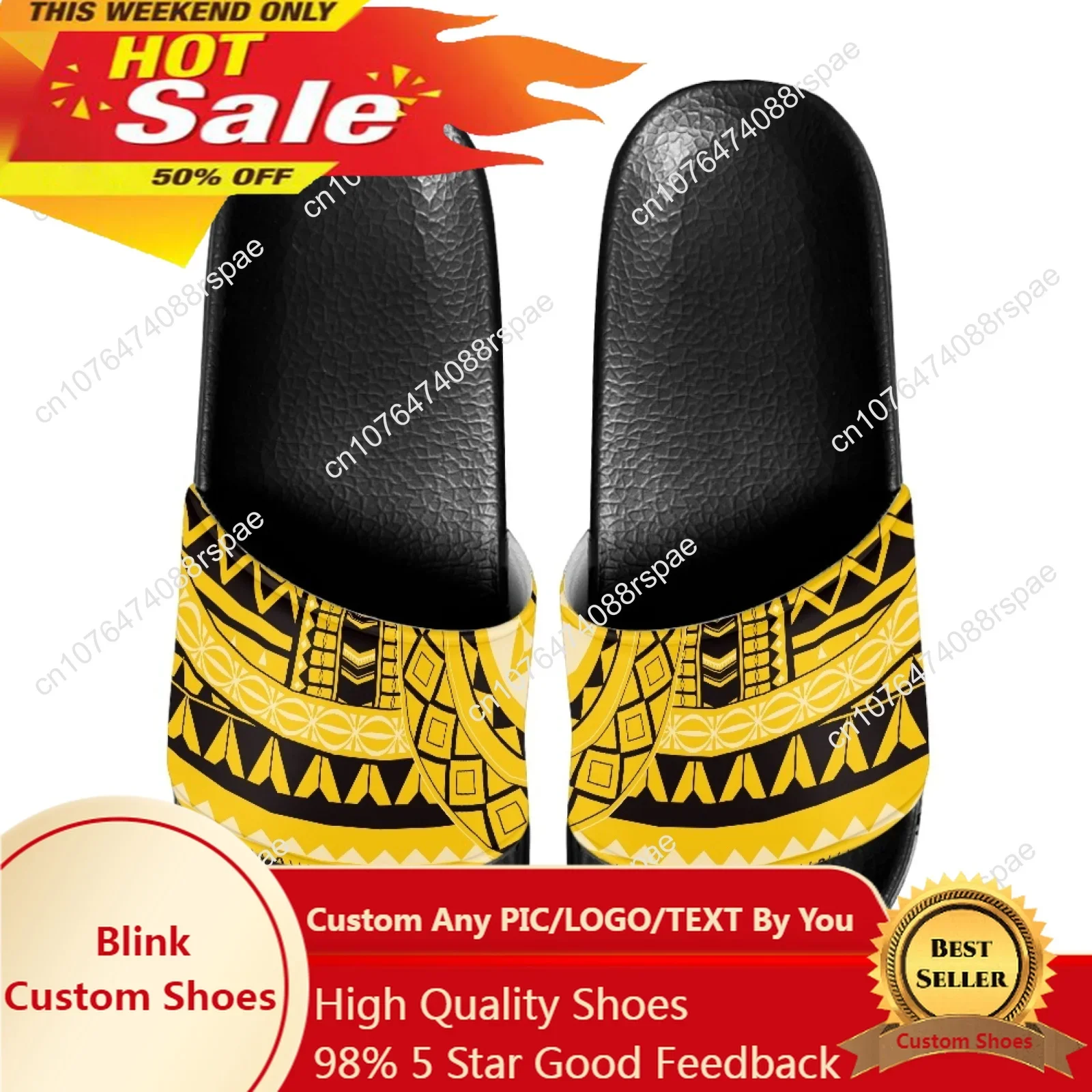 Polynesian-Tribal-Samoan-Totem-Tattoo-Samoa-Prints-Men-Outside-Slippers ...