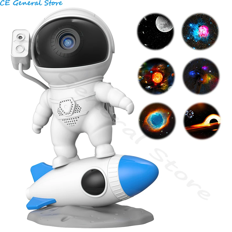Rocket-Astronaut-Galaxy-Projector-Night-Light-Lamp-Sky-Projector-360 ...