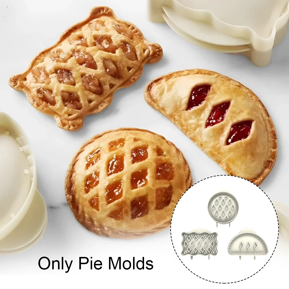 1pc/3pcs Dough Press DIY Halloween Hand Pie Mold Round Rectangle Home ...