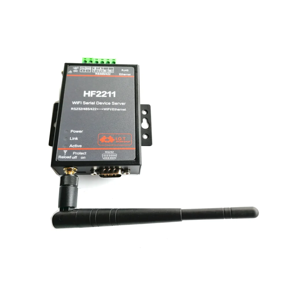 HF2211A Modbus Serial RS232/RS485/RS422 Ke Ethernet/Modul Konversi Wi ...