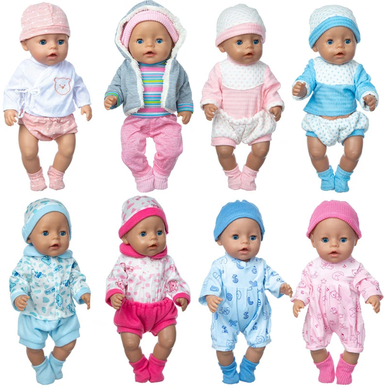 Baby-Dolls-Clothes-Pants-pajama-set-17-inch-Reborn-Doll-Jacket-Outfits ...