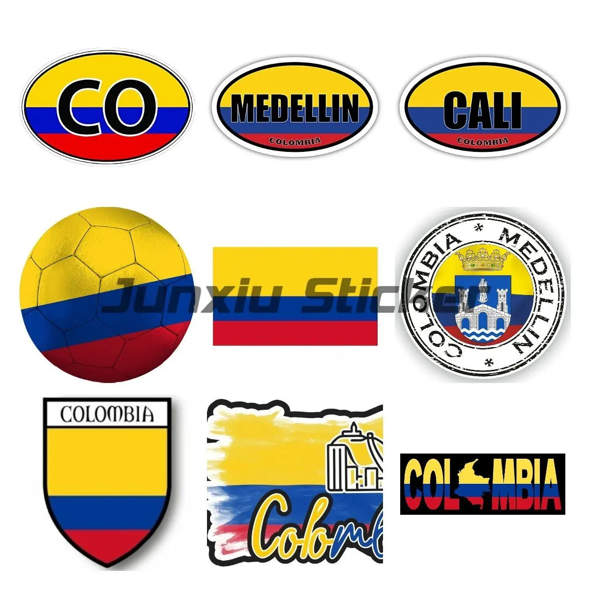 Colombia-National-Flag-Medellin-Stamp-Seal-Sticker-Decal-for-Car-Laptop ...