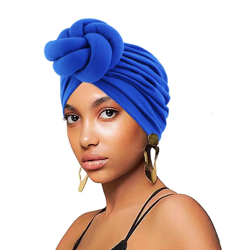 New-African-Turban-for-Women-Large-Flower-Stretch-Turban-Headwrap ...