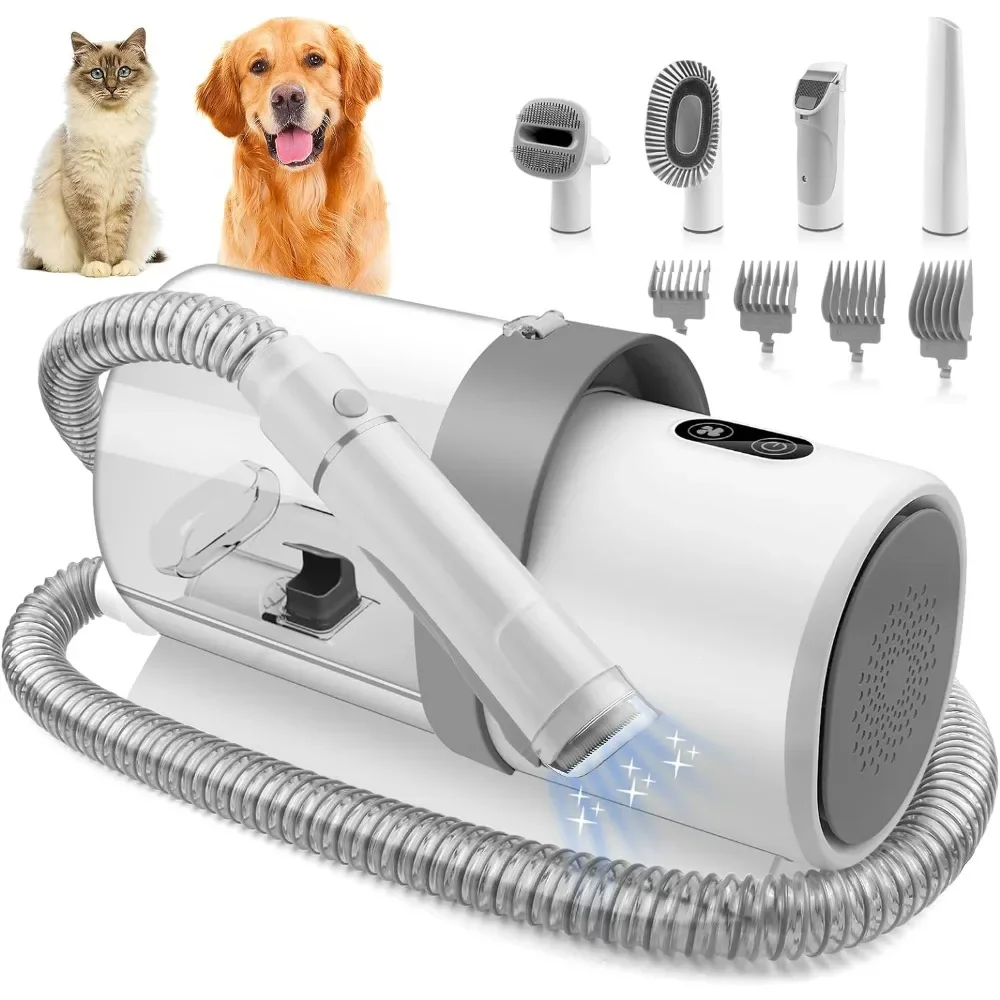 Dog-Grooming-Kit-for-Pet-Include-4-Hair-Clipper-Combs-2-5L-Vacuum ...
