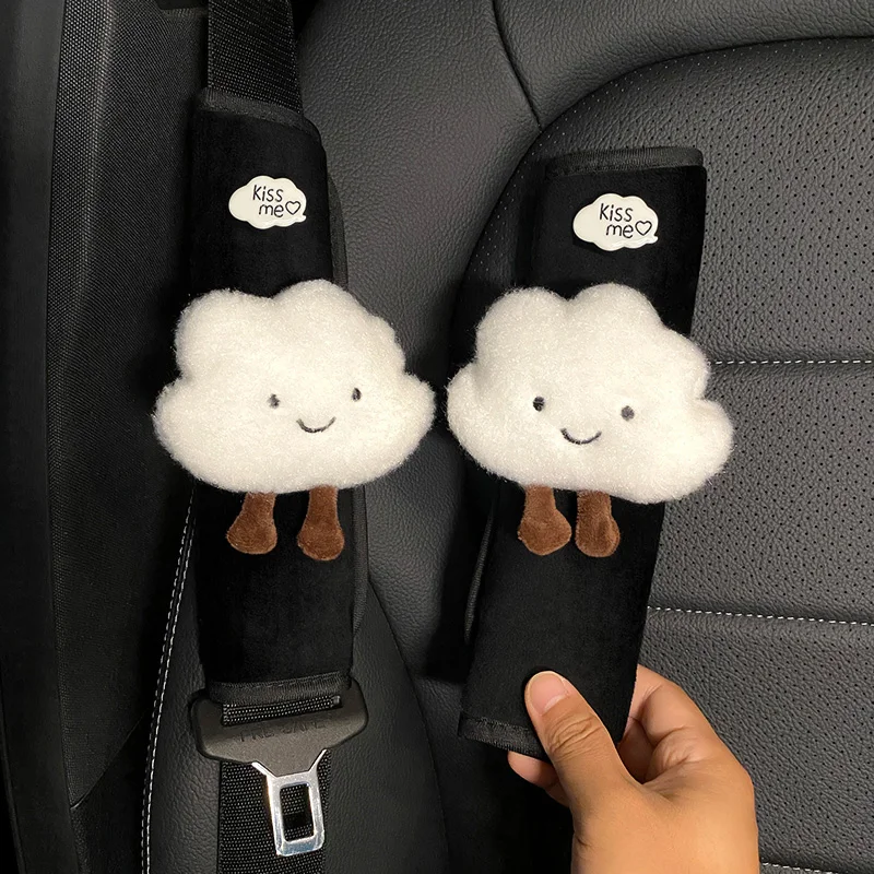Car Seat Belt Cover 1 Pair Car Seat Belt Pads Harness Safety Shoulder ...