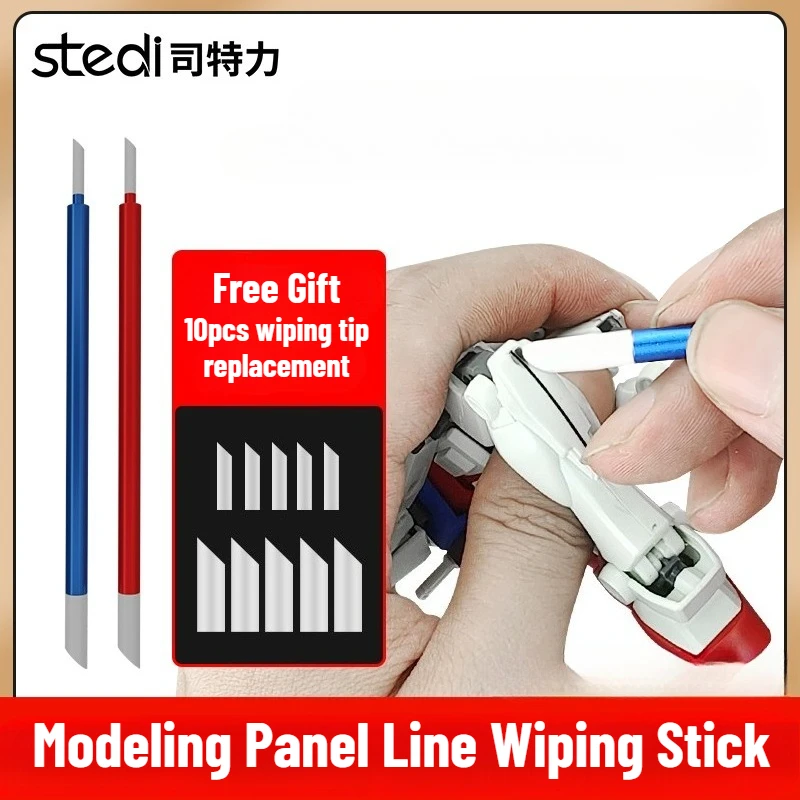 Stedi MP-02R/02B Panel Line Wiping Stick Assembly Model Cleaning Tool ...