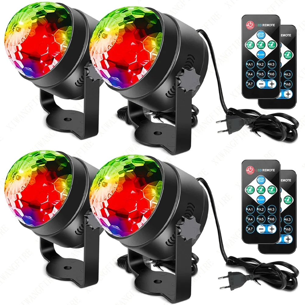 1-4Pcs-Aalternating-fFashing-Light-Stage-Lamp-with-Remote-Control-EU ...