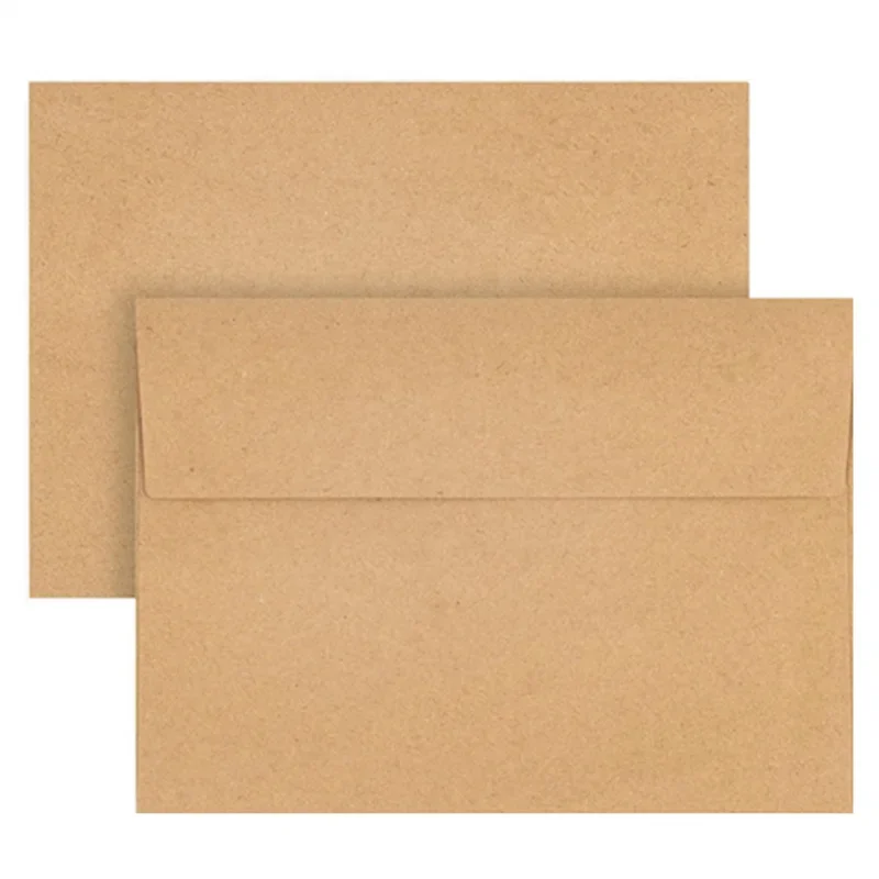 50pcs-A7-Envelope-High-grade-100g-Kraft-Paper-Postcard-White-Style ...