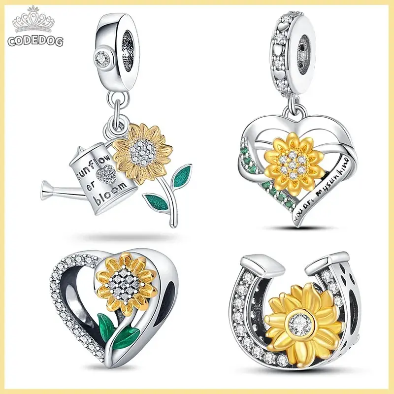 CODEDOG-Fit-Original-925-Pandora-Bracelet-Silver-Color-Sunflower-Series ...