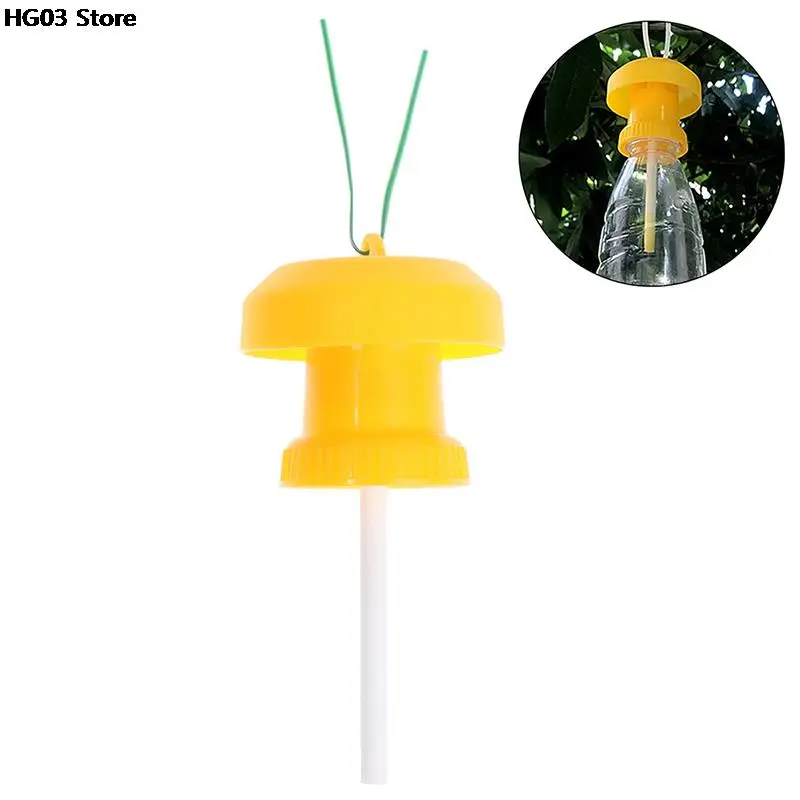 Fruit-Fly-Trap-Killer-Plastic-Yellow-Drosophila-Trap-Fly-Catcher-Pest ...