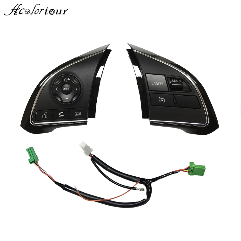 Cruise Control Switch Audio Volume Piano Black Steering Wheel Button ...