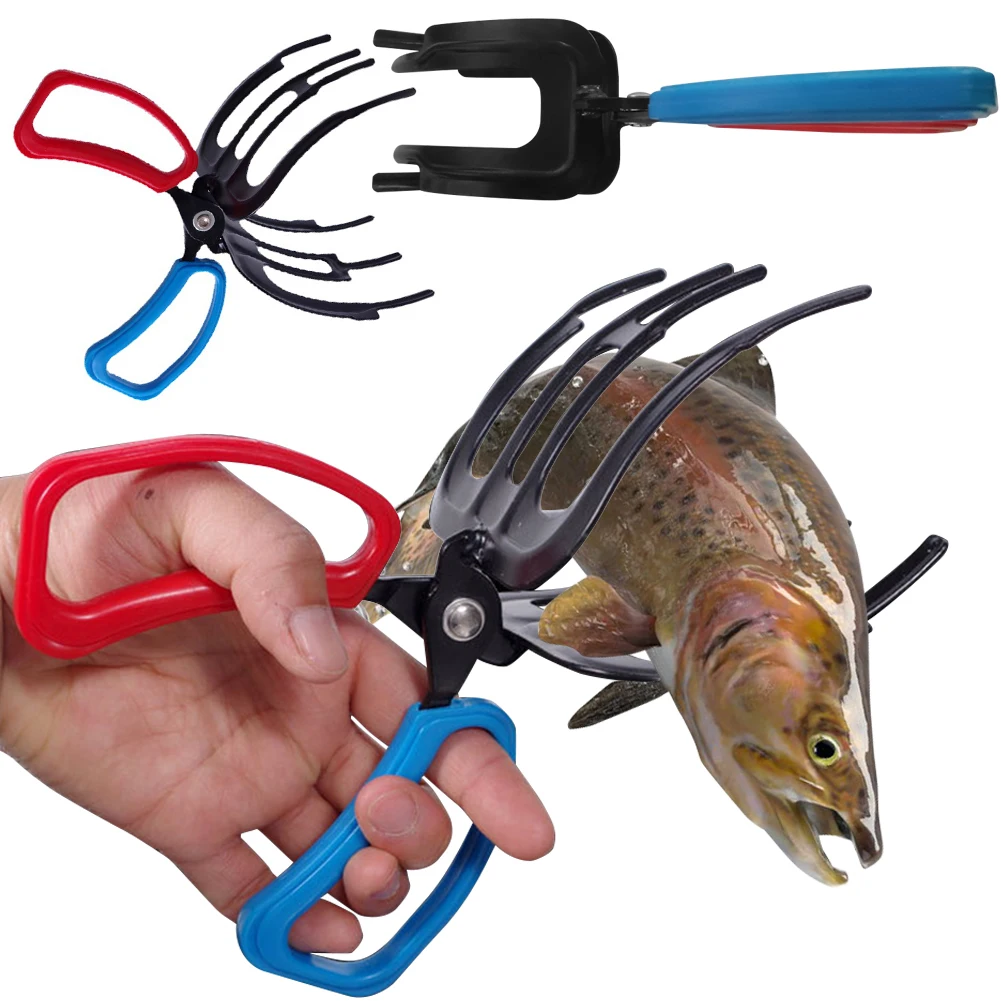 2-3-Claw-Fishing-Pliers-Gripper-Ergonomic-Fish-Control-Clamp-Metal-Fish ...