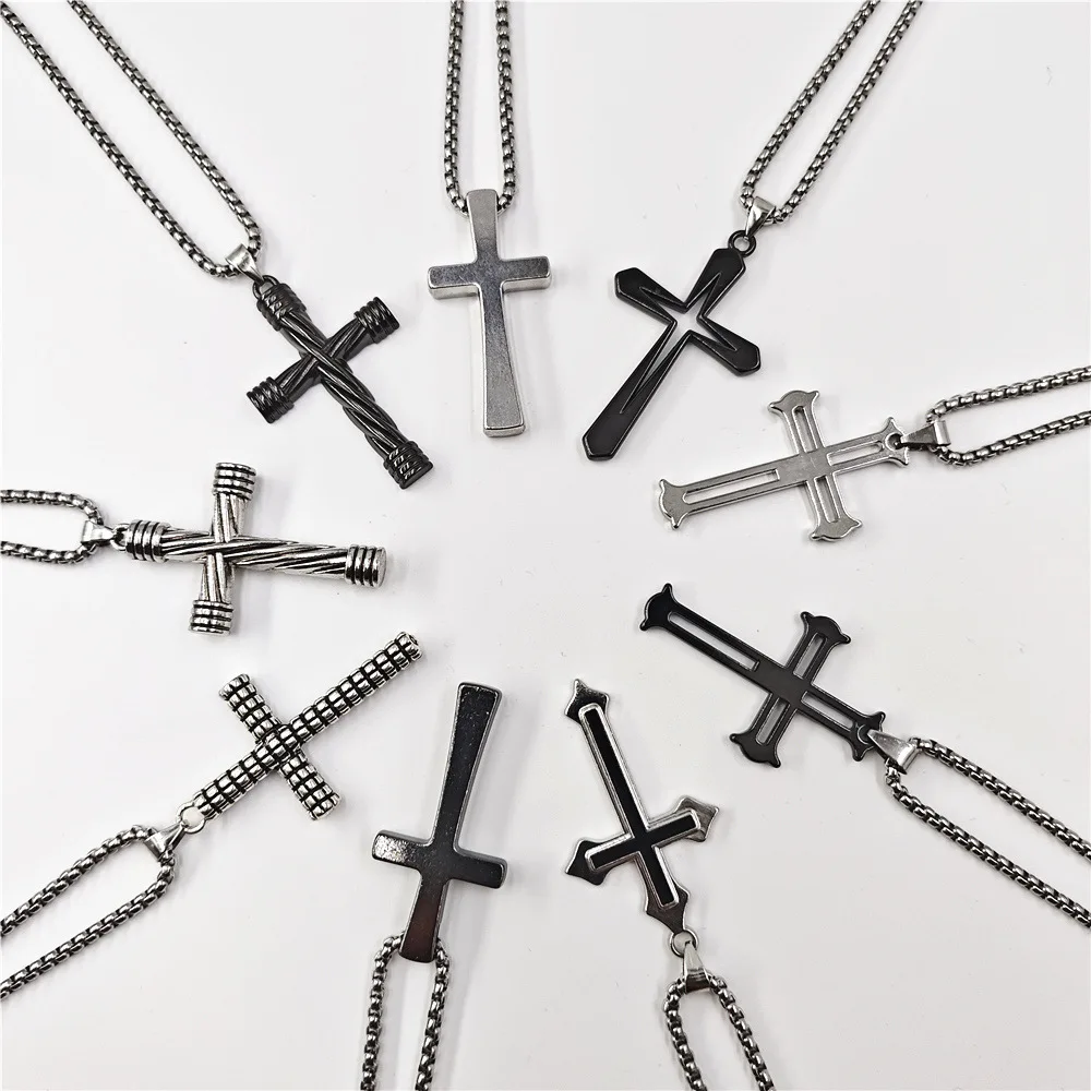 Hip-Hop-Style-Personality-Cross-Pendant-Necklace-Europe-And-The-United ...