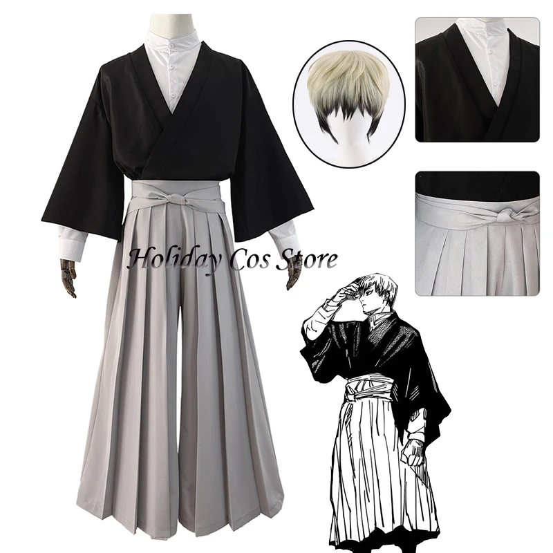 Zenin Naoya Anime Cosplay Costume Wig Kimono Top Pants Shirt Suit Set ...