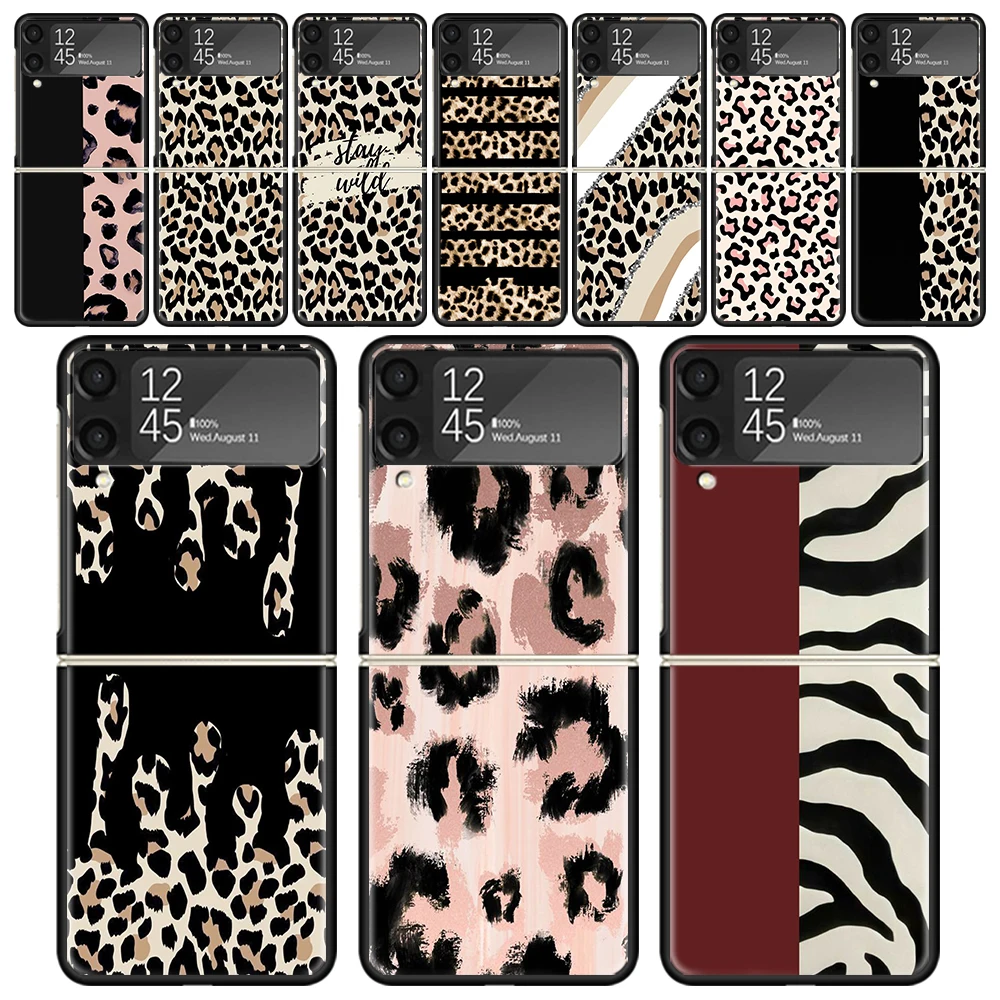 Leopard-Print-Shockproof-Folding-Mobile-Hard-Shell-For-Samsung-Galaxy-Z ...