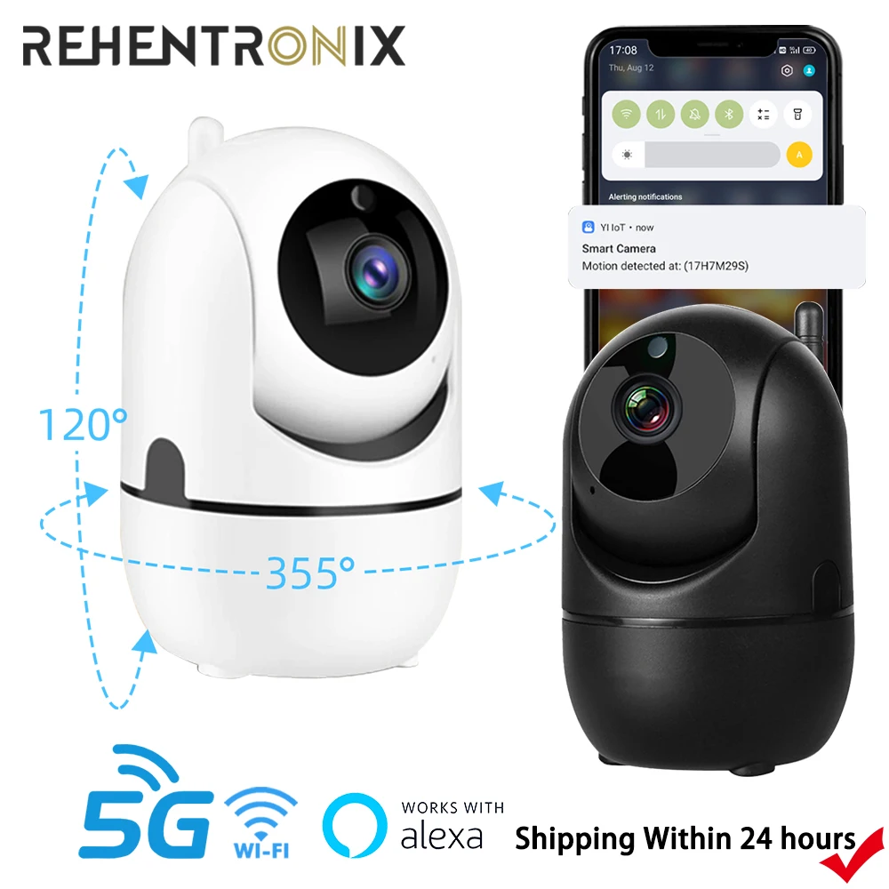 5G IP WiFi Camera 1080P WiFi PTZ Camera Wireless Surveillance Camera ...