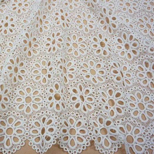 Cotton Embroidery Lace Fabric,Lace Trim DIY Handmade Sew Accessorie DIY