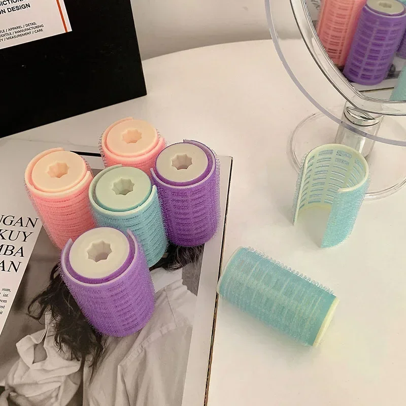 S-M-L-Self-Grip-Hook-Hair-Rollers-Natural-Bangs-Fluffy-Curlers-Heatless ...