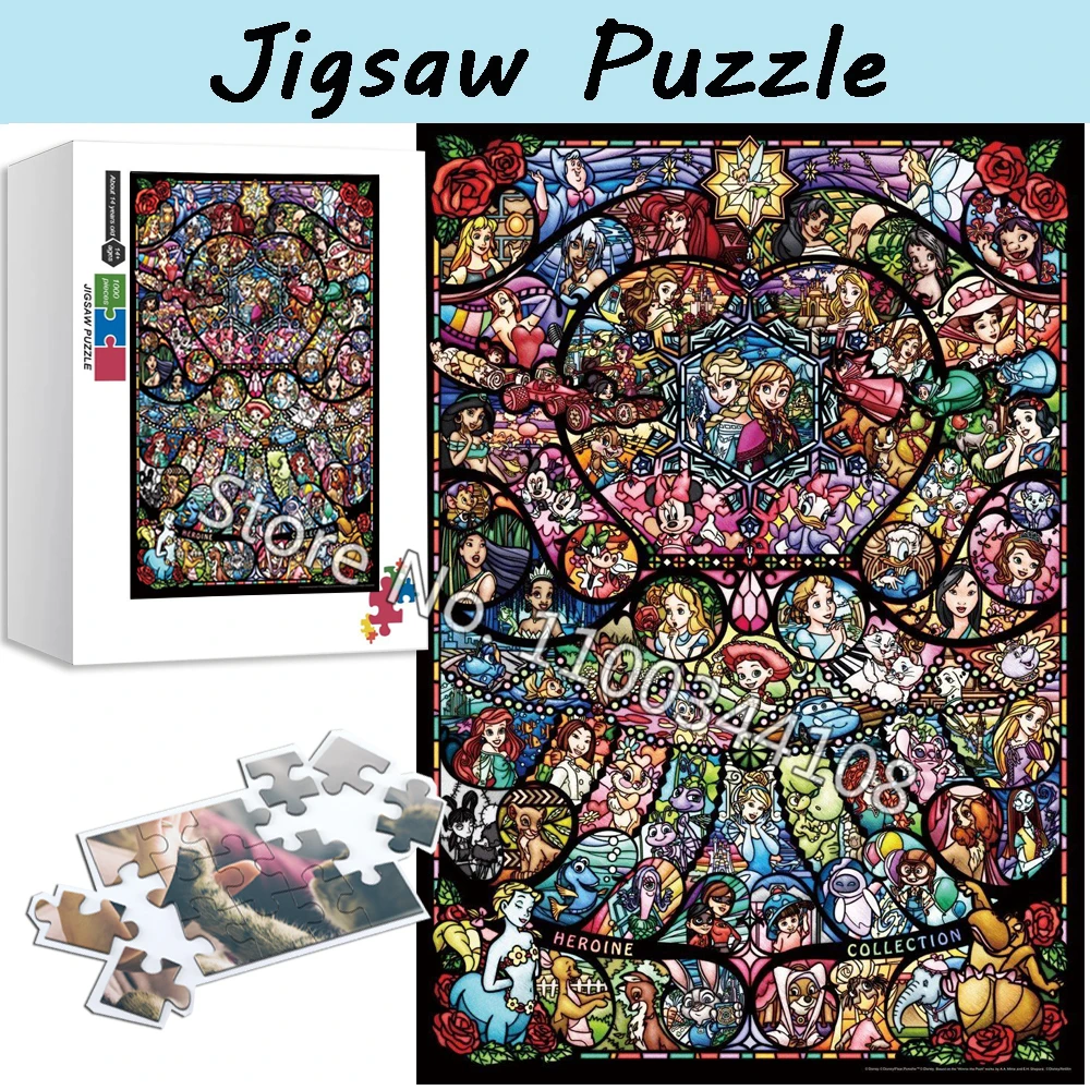 Disney-Heroine-Collection-Jigsaw-Puzzle-Princesa-fofa-Brinquedos ...