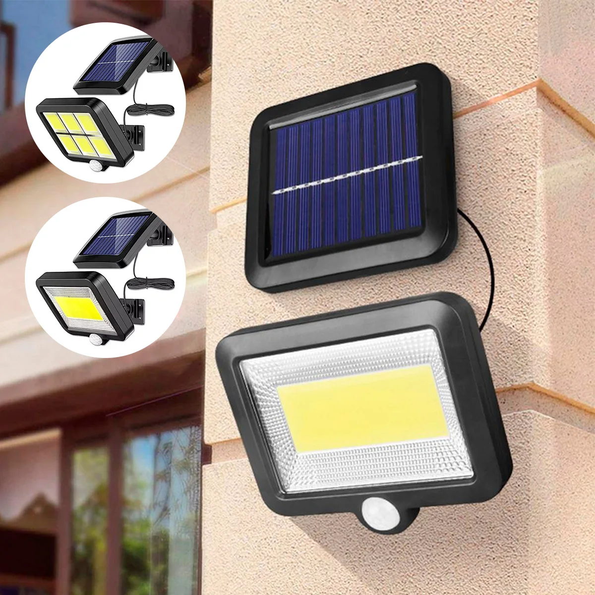 100-120-COB-Solar-Flood-Light-Outdoor-Lighting-Garage-Security-Light ...