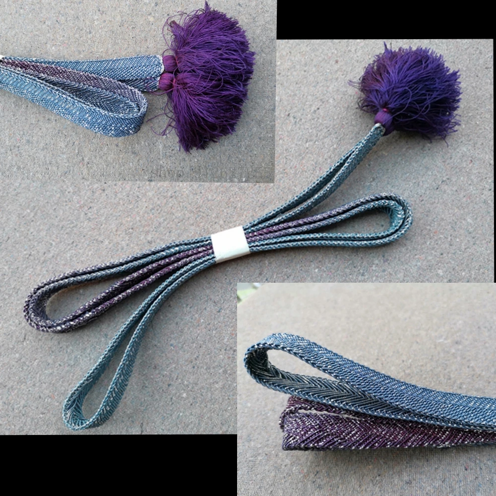 Hige-purple-blue-Sageo-Rope-Japanese-Sword-For-Japanese-Katana-sword ...