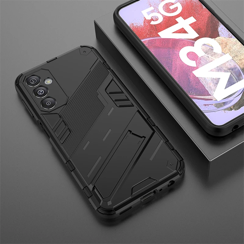 For Samsung Galaxy M34 5G Case Shockproof Armor Magnetic Holder Phone ...
