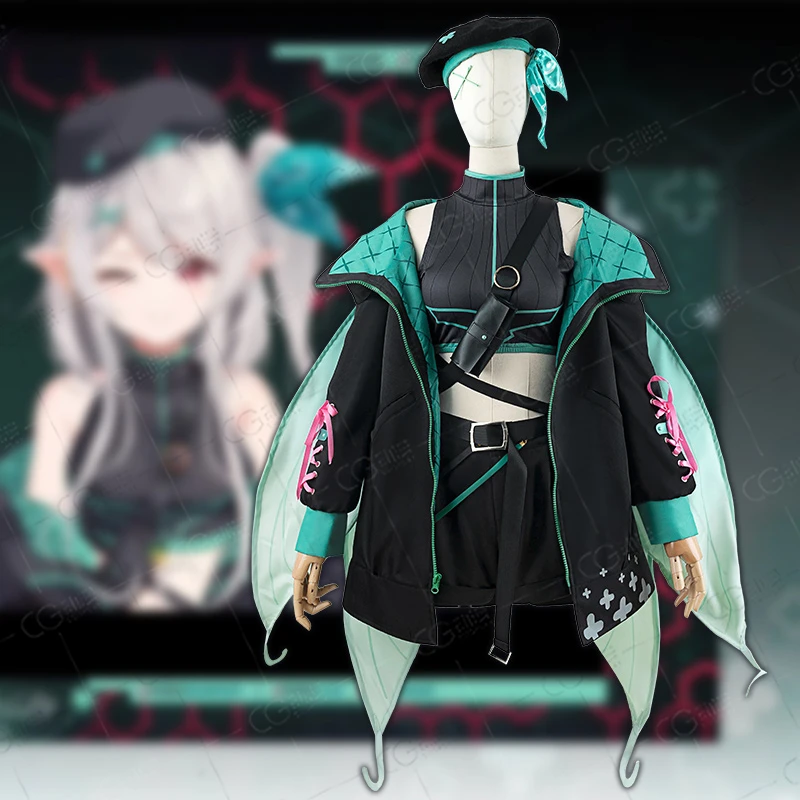 Vtuber Nijisanji Pomu Rainpuff Cosplay Costume Yutuber Suit, 40% OFF