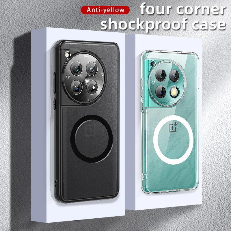 Matte-Clear-Magnetic-Wireless-Charging-Armor-Magsafe-Case-For-OnePlus ...