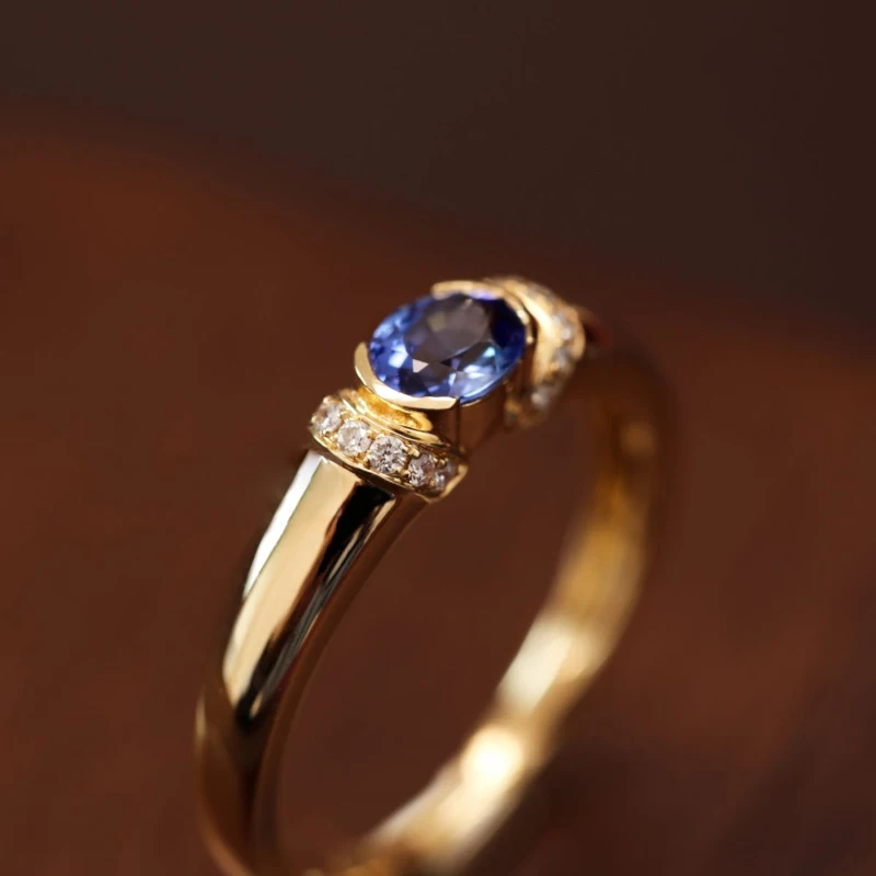 Exquisite New in cornflower blue purple gemstone rings for women Court ...