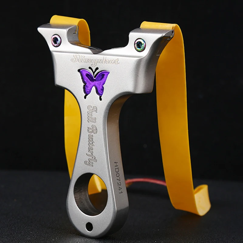 Butterfly Slingshot Outdoor Hunting Sling Shot Stainless Steel Shootin ...