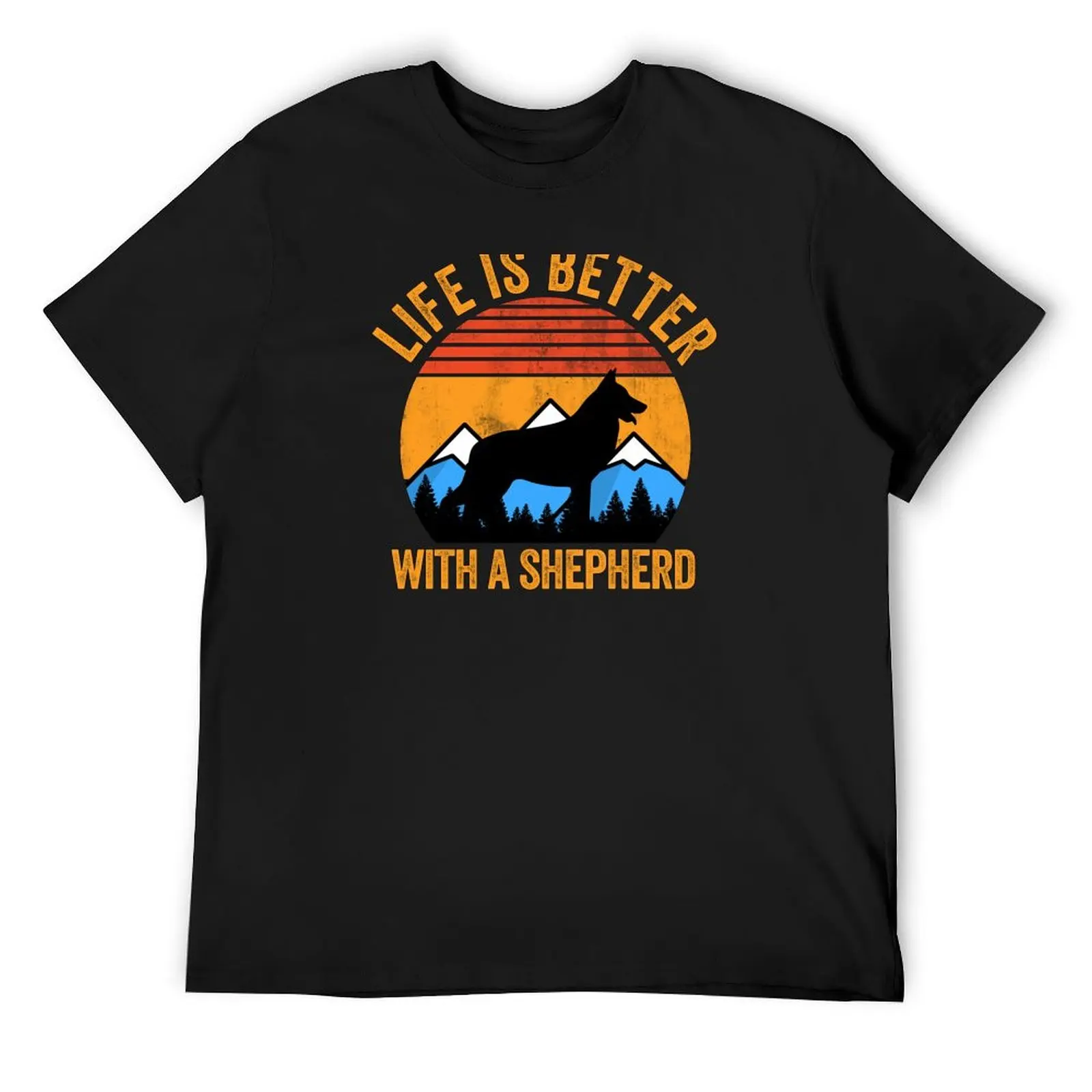 Life-Is-Better-With-German-Shepherd-Vintage-Distressed-T-Shirt ...