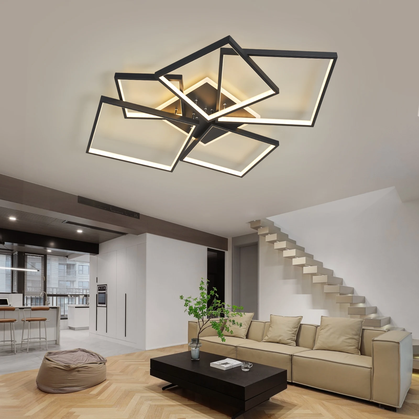 Smart Home Alexa Modern Led Ceiling Lights For Living Room Bedroom ...