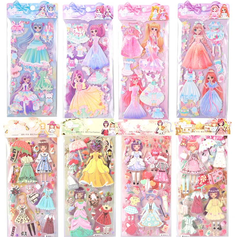 2PCS-Double-Layer-Cartoon-Clothing-Multi-Color-Interactive-Game ...