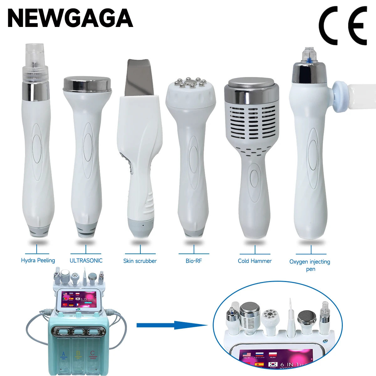 H2O2-Small-Bubble-Machine-Replacement-Accessories-Ultrasonic-Skin ...