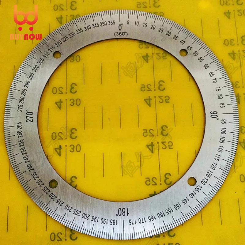 130X92X1Mm-360-Graden-Wijzerplaat-Stalen-Schijf-Rvs-Dial-Hoek-Measurer ...