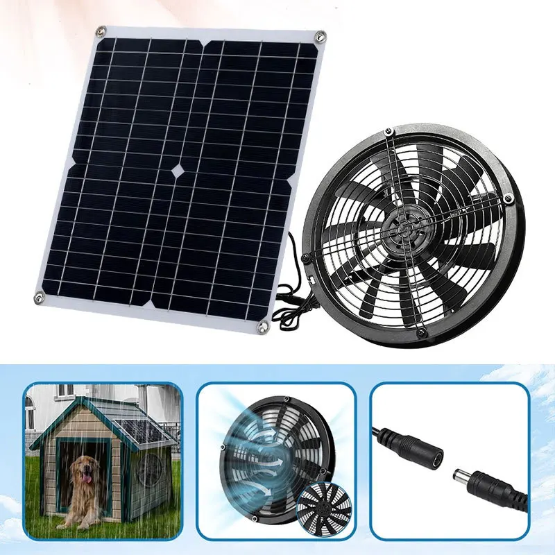 Solar-panel-solar-exhaust-fan-outdoor-fan-exhaust-fan-dog-house-RV ...