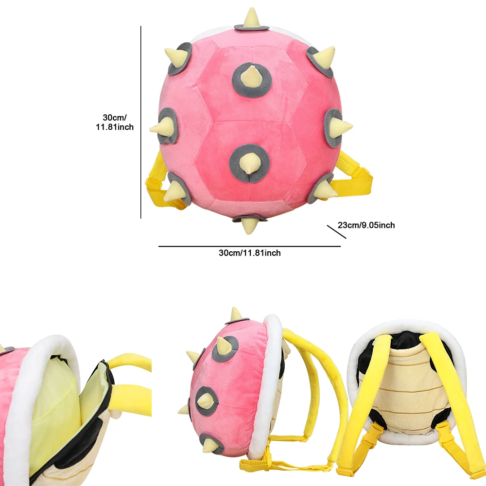 9 Styles Super Mario Plush Backpack Koopa Troopa Bowser Lemmy Yoshi ...