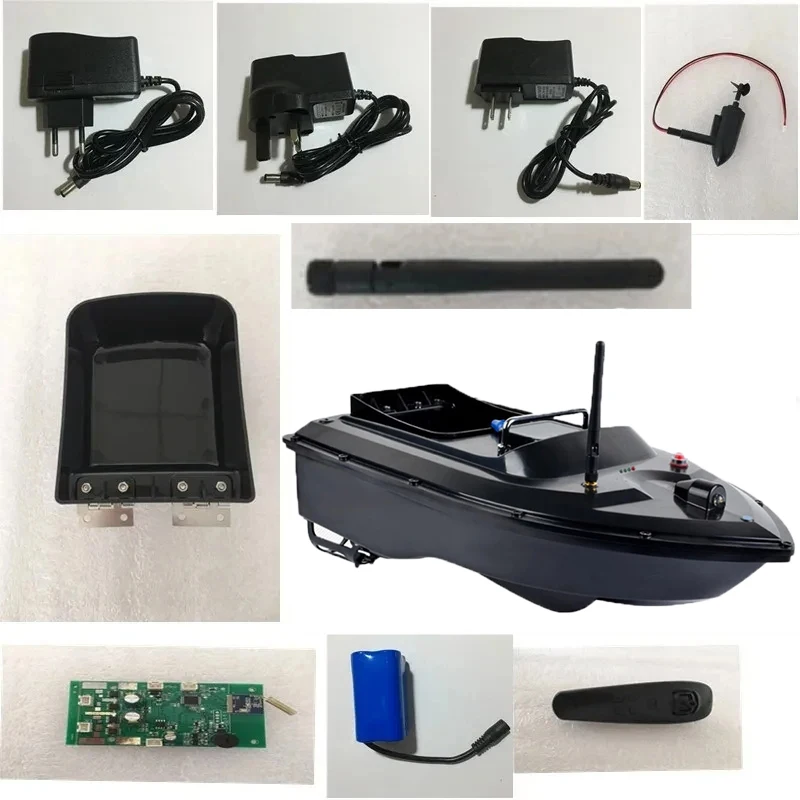 T008-Auto-RC-Remote-Control-Fishing-Bait-Boat-Parts-Wterproof-Bag-7-4V ...