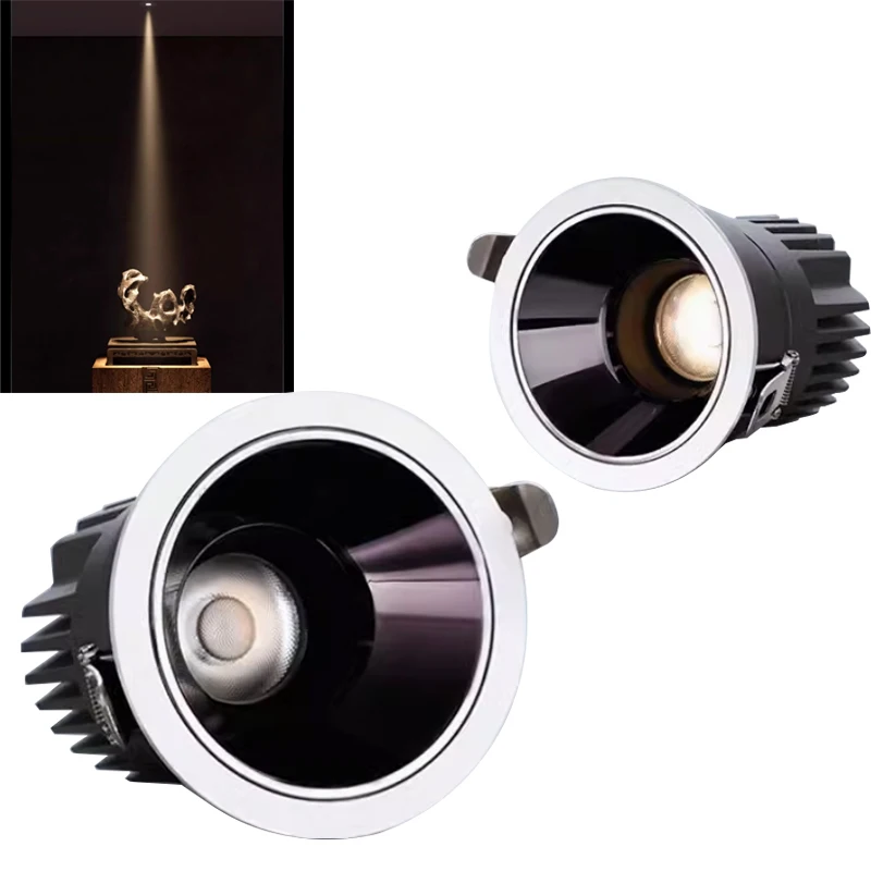 LED embedded tube lights, cob spotlights, adjustable angle of 5 ...