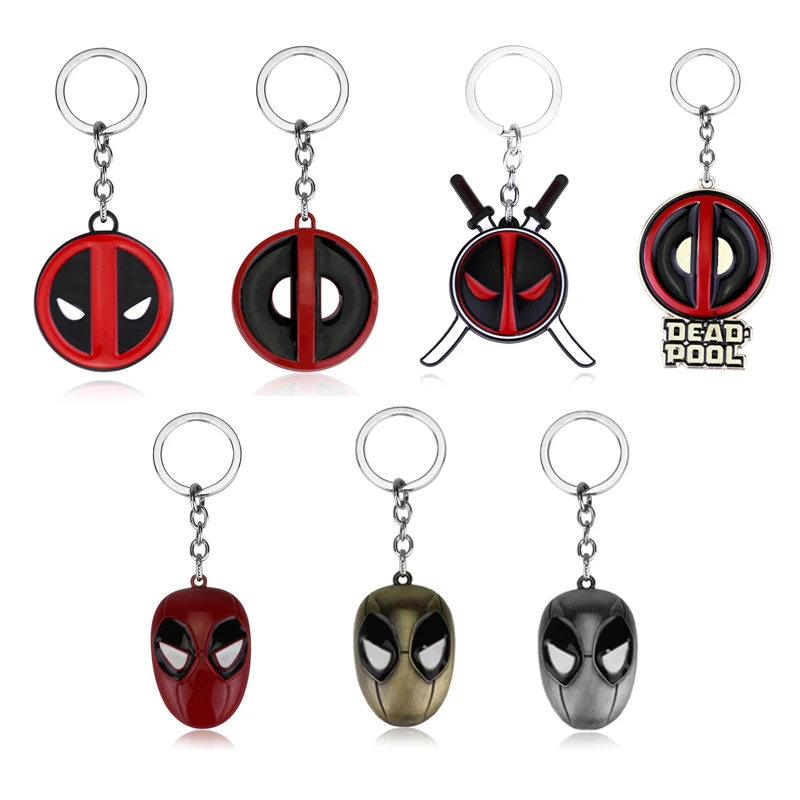 Marvel-X-men-Deadpool-Keychain-Alloy-Necklace-Pendant-Llavero-Men ...