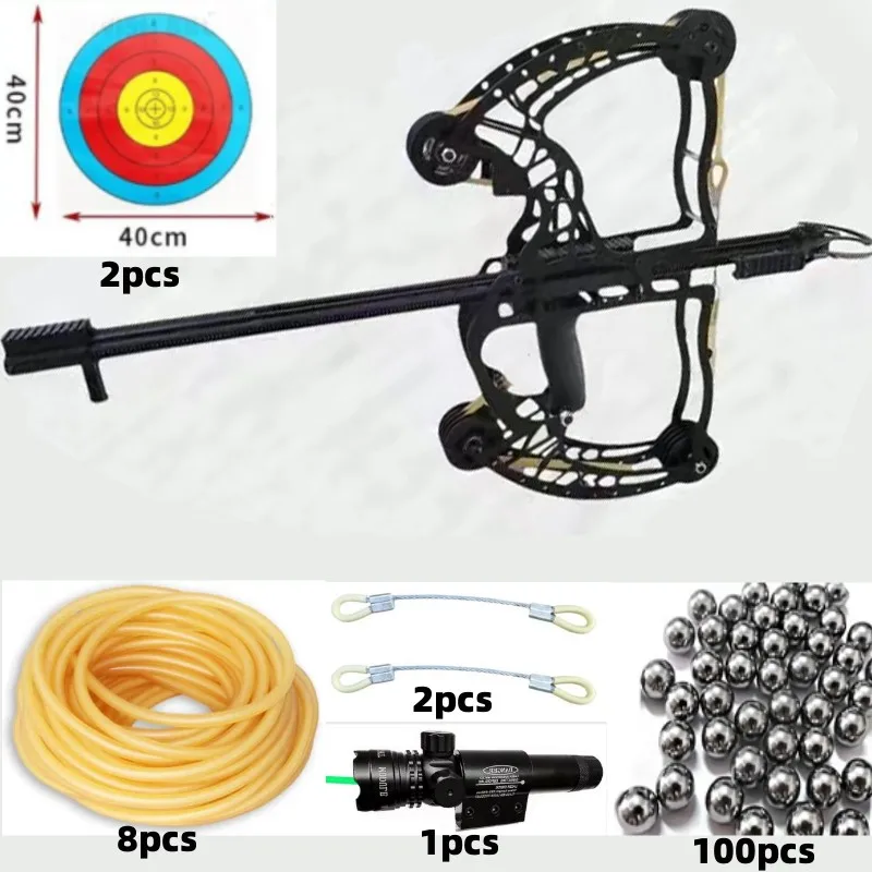 65LBS-Slingshot-Laser-All-metal-utdoor-Hunting-Steel-Ball-Slingshot ...