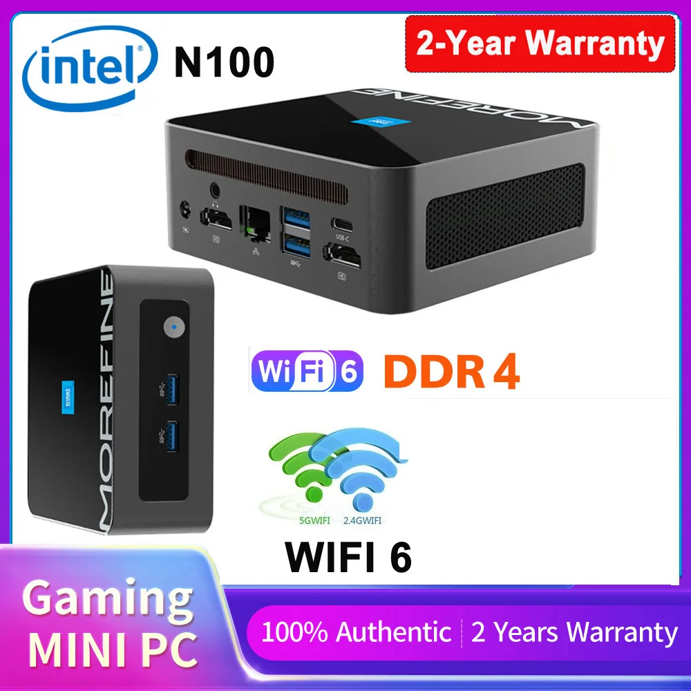 MOREFINE-N100-12th-Gen-Mini-PC-3-7Ghz-DDR4-M-2-2280-NVME-Gaming ...