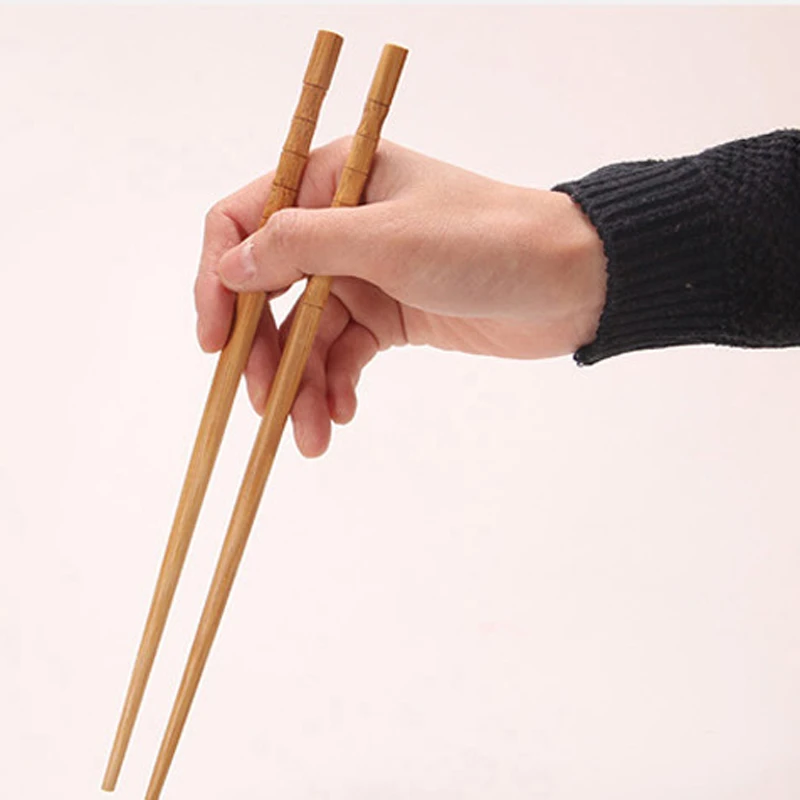 New Handmade Natural Bamboo Wood Chopsticks Healthy Chinese ...