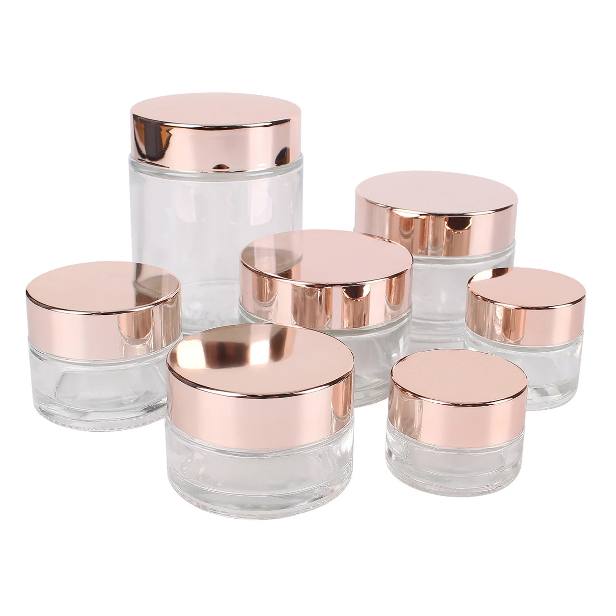 6pcs-12pcs-5g-10g-15-20g-30g-50g-100g-Tranparents-Glass-Cream-Bottle ...