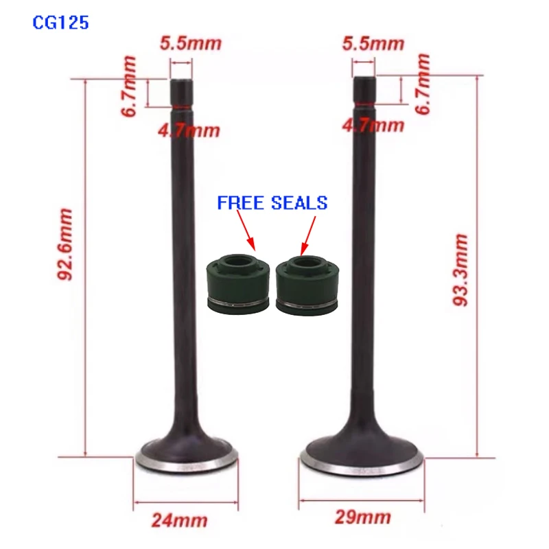 Motorcycle-Engine-Valve-Intake-Exhaust-With-Seals-for-HONDA-Lifan ...