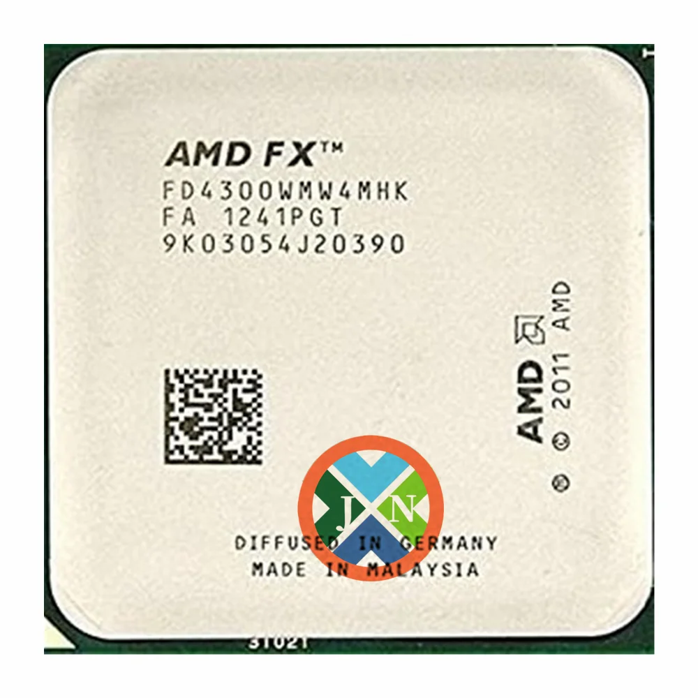 Usado AMD FX Series FX 4300 FX 4300 3.8 GHz Quad Core CPU Processador FD4300WMW4MHK Soquete AM3 ...