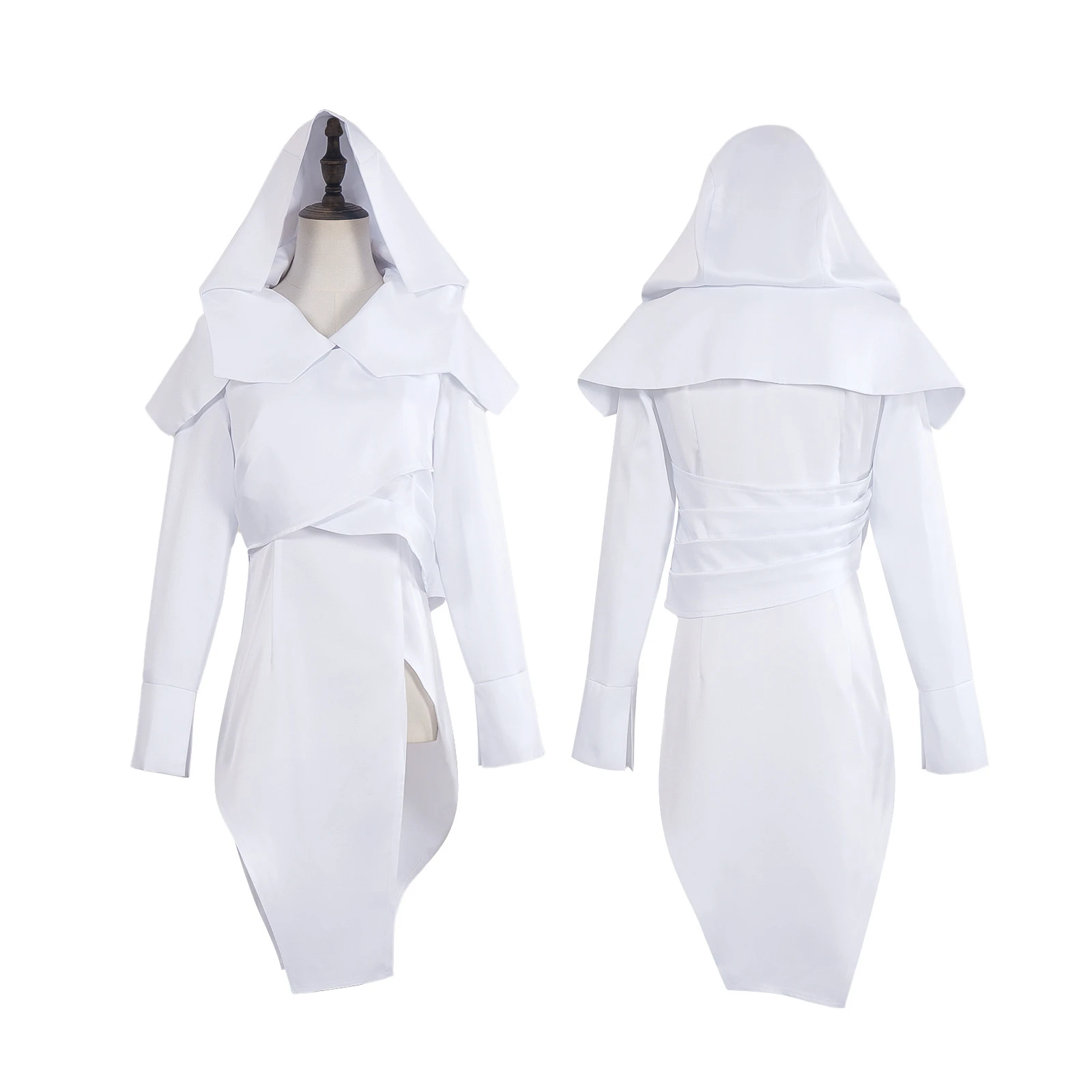 Mel Cosplay Costume Medarda Anime Cosplay White slit dress Costume For ...
