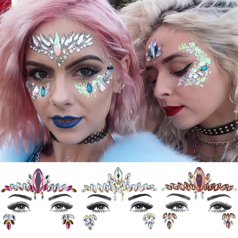 3D-Crystal-Face-Tattoo-Sticker-Eyes-Body-Glitter-Colorful-Jewels ...